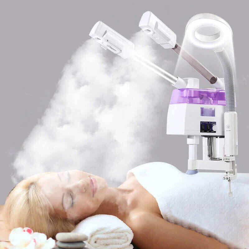 Hot and Cold Facial Steamer with Magnifying LED Lamp - www.wowzerbrands ...